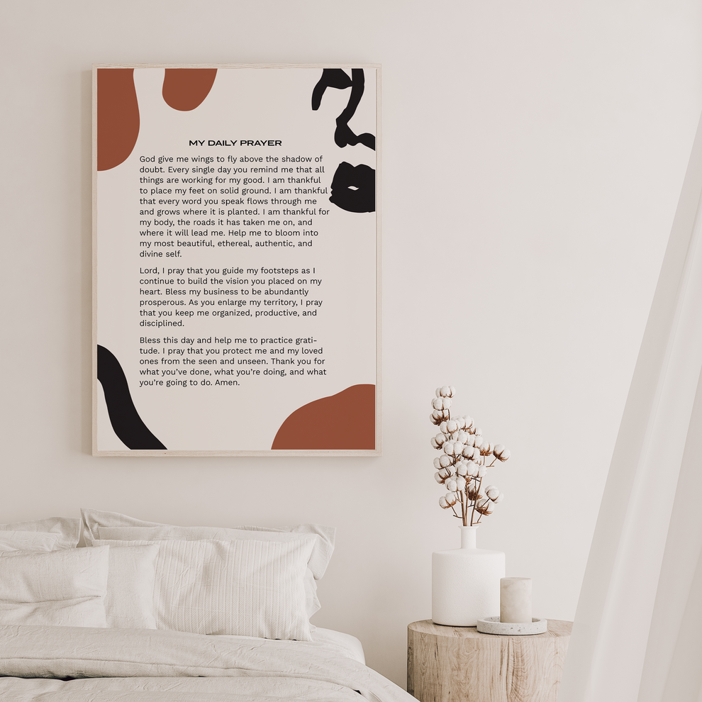 My Daily Prayer | Matte Art Print – Legendary Rootz